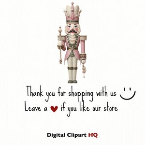 Pink Christmas Nutcracker Clipart Set, Yuletide Watercolor, Cute ...