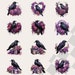 Purple Rose Raven Clip Art, Raven PNG, Corby PNG, Black Bird Clipart ...