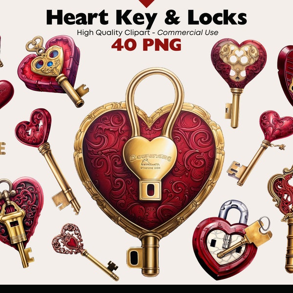 Key and Lock - Etsy