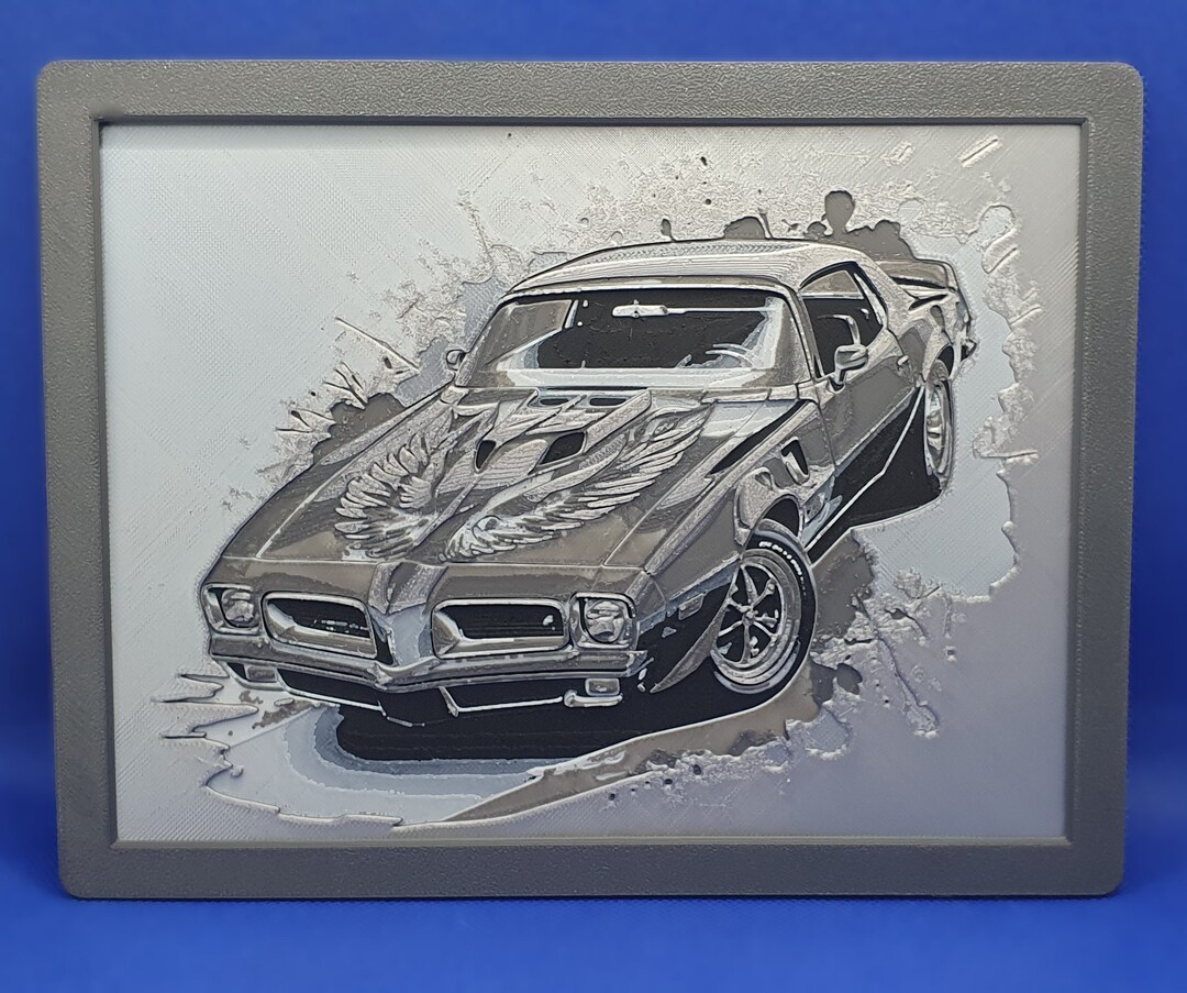 Image 3D Printed 1977 Pontiac Trans Am Firebird, Mural, Decoration ...