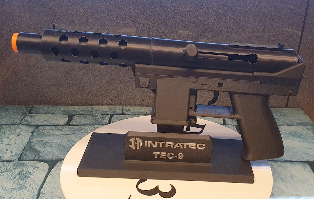3D Printed Intratec Tec-9 Replica Movable Version and Removable ...