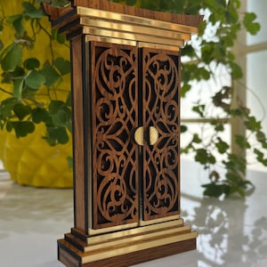 Mini Butsudan Shrine – Handcrafted Laminated Teak MDF Buddhist Altar ...