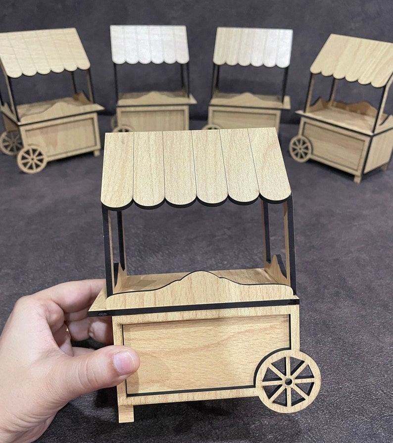 Wooden Candy Cart on Wheels,candy Cart Mini, Treat Cart, Sweet Cart ...