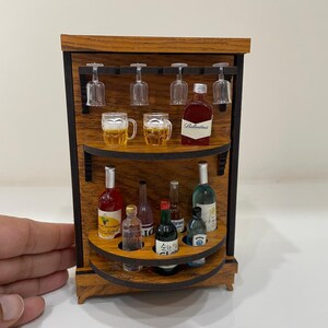 Miniature Natural Teak Wooden Bar ,bar for Storing and Displaying ...