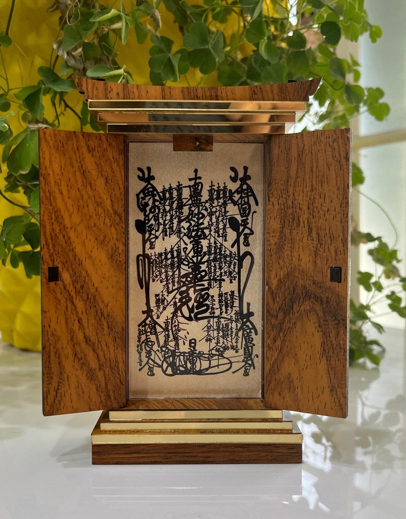 Mini Butsudan Shrine – Handcrafted Laminated Teak MDF Buddhist Altar ...