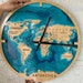 Wooden Mandala World Map Wall Clock, Wooden Mandala Clock,wall Clock ...