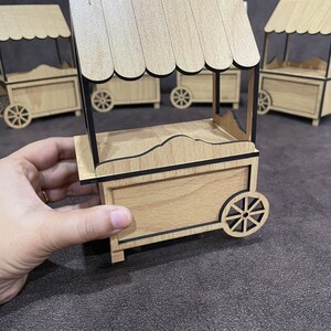 Wooden Candy Cart on Wheels,candy Cart Mini, Treat Cart, Sweet Cart ...