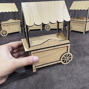 Wooden Candy Cart on Wheels,candy Cart Mini, Treat Cart, Sweet Cart ...