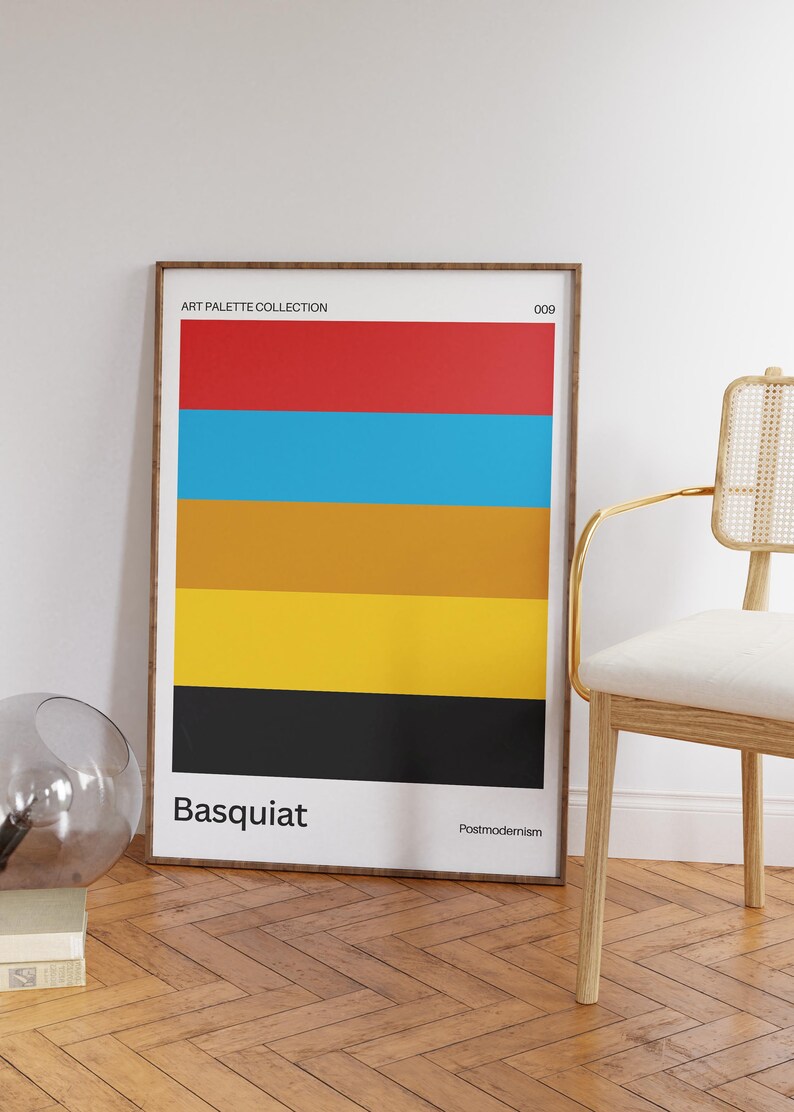 Basquiat Print, Basquiat Art Palette Print, Basquiat Poster, Basquiat ...