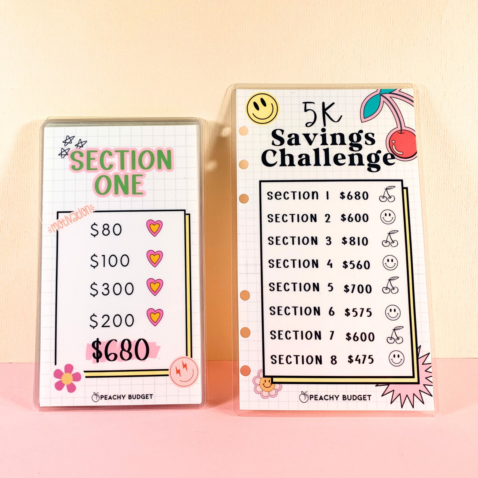 5k Savings Challenge Binder: Hot Pink Budget System - Etsy