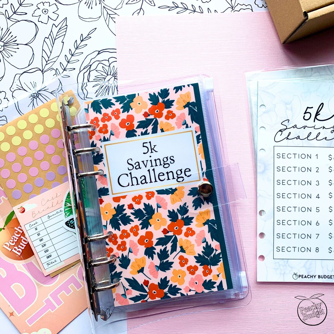 5k Savings Budget Binder 5k Savings Challenge Binder 5000 Money Savings ...