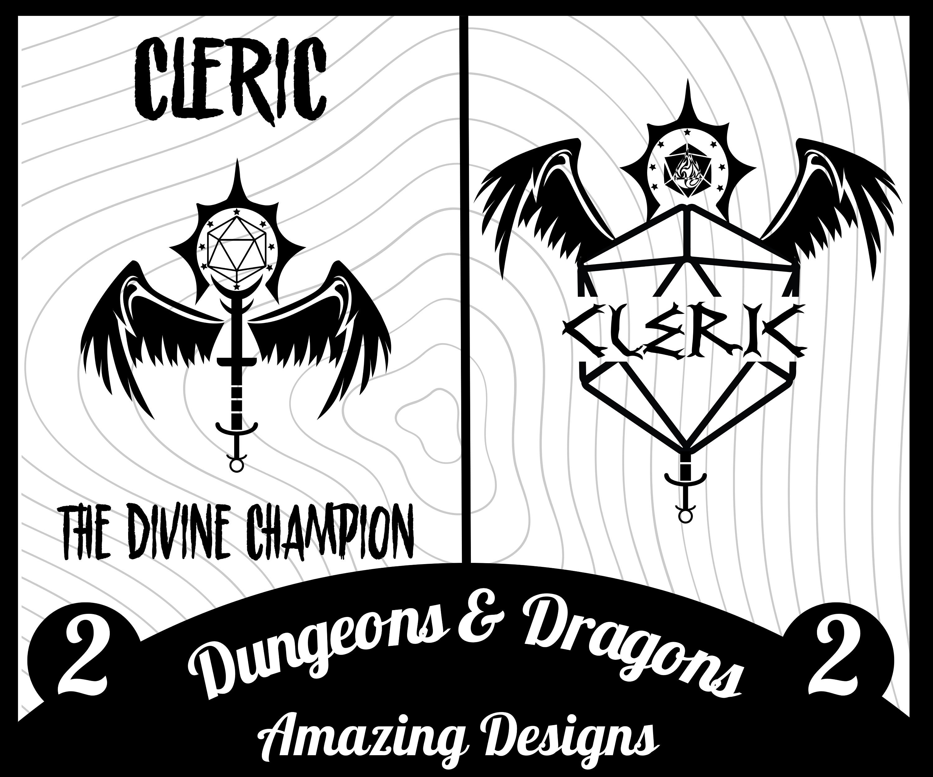 DND Kleriker Designs DND Kleriker svg DND Klassen Embleme - Etsy Österreich