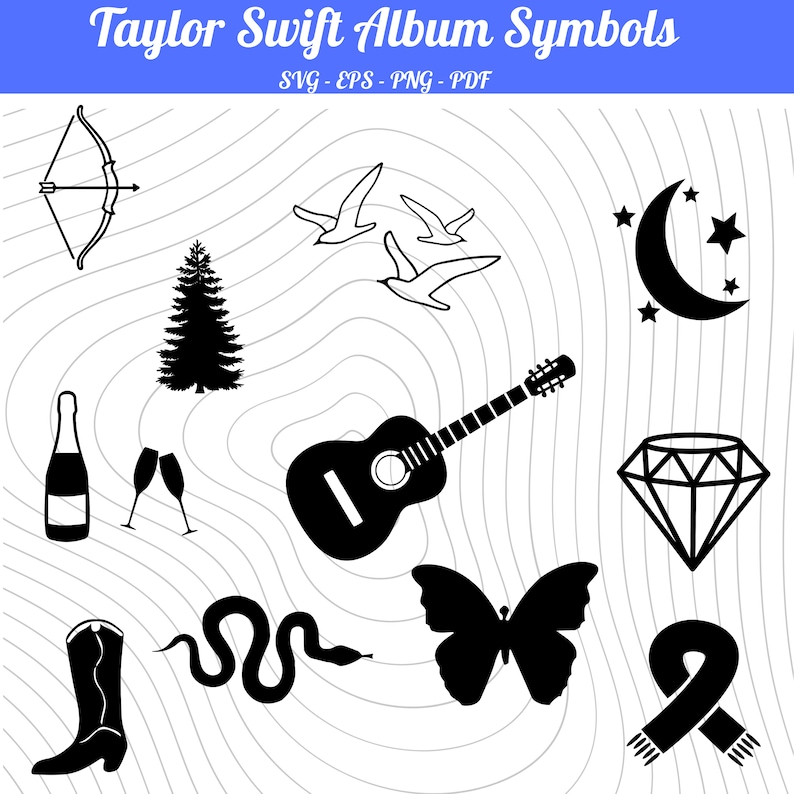 12 Taylor Swift Album Symbols Bundle Swiftie Merch Gift - Etsy Australia