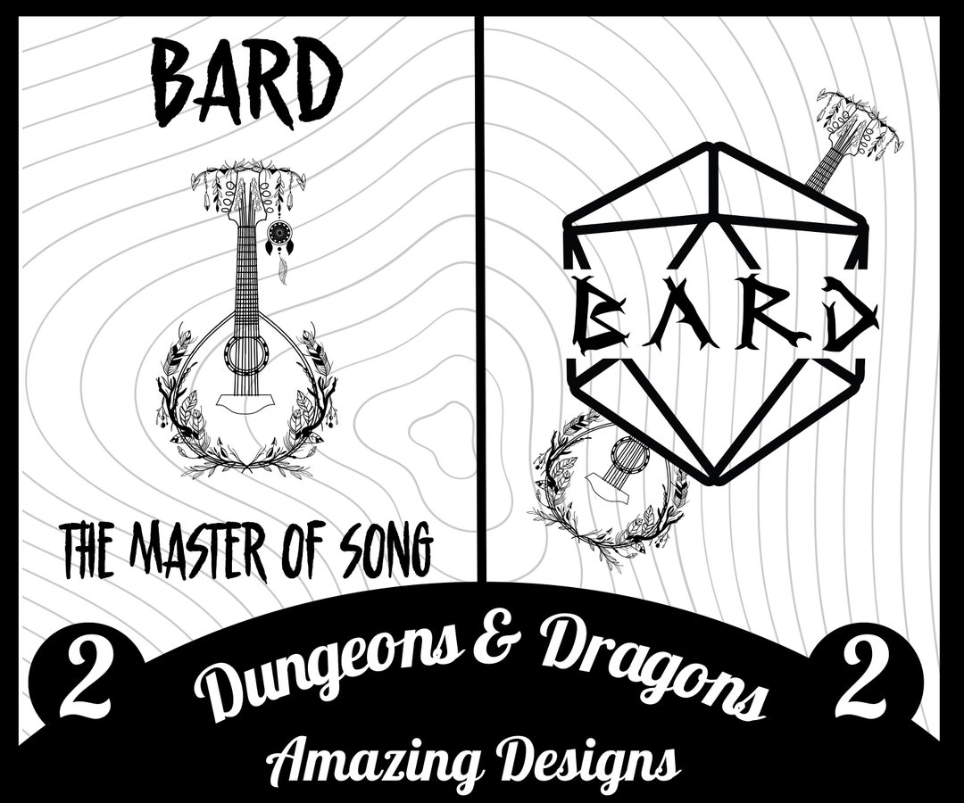 DND Bard Designs DND Bard Svg Dnd Class Emblems Bard Dnd - Etsy México