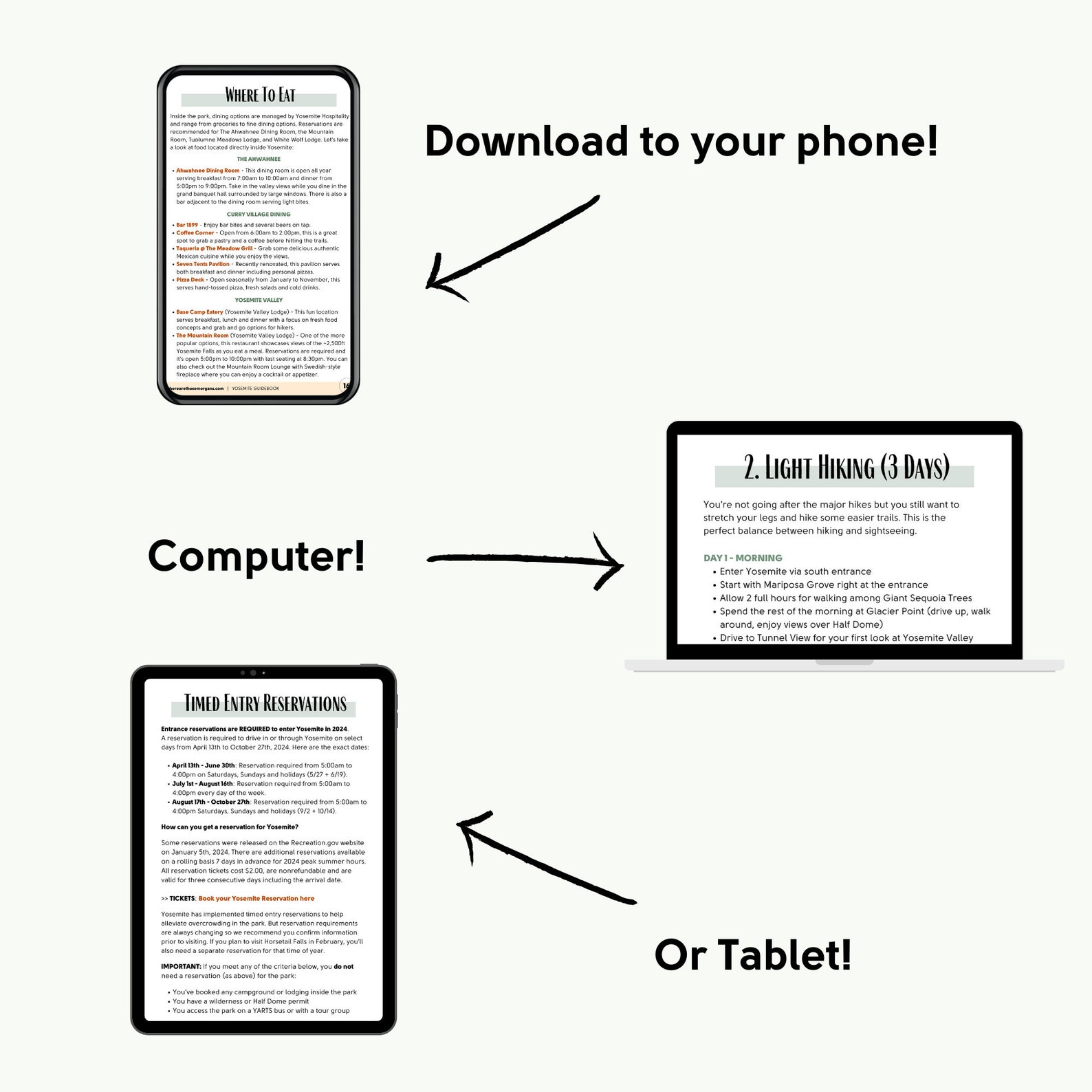 Yosemite National Park Guidebook (digital Ebook) - Etsy