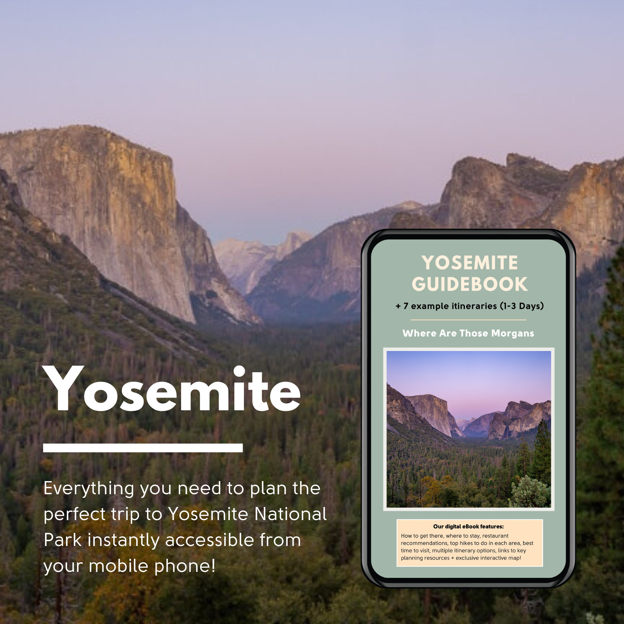 Yosemite National Park Guidebook (digital Ebook) - Etsy