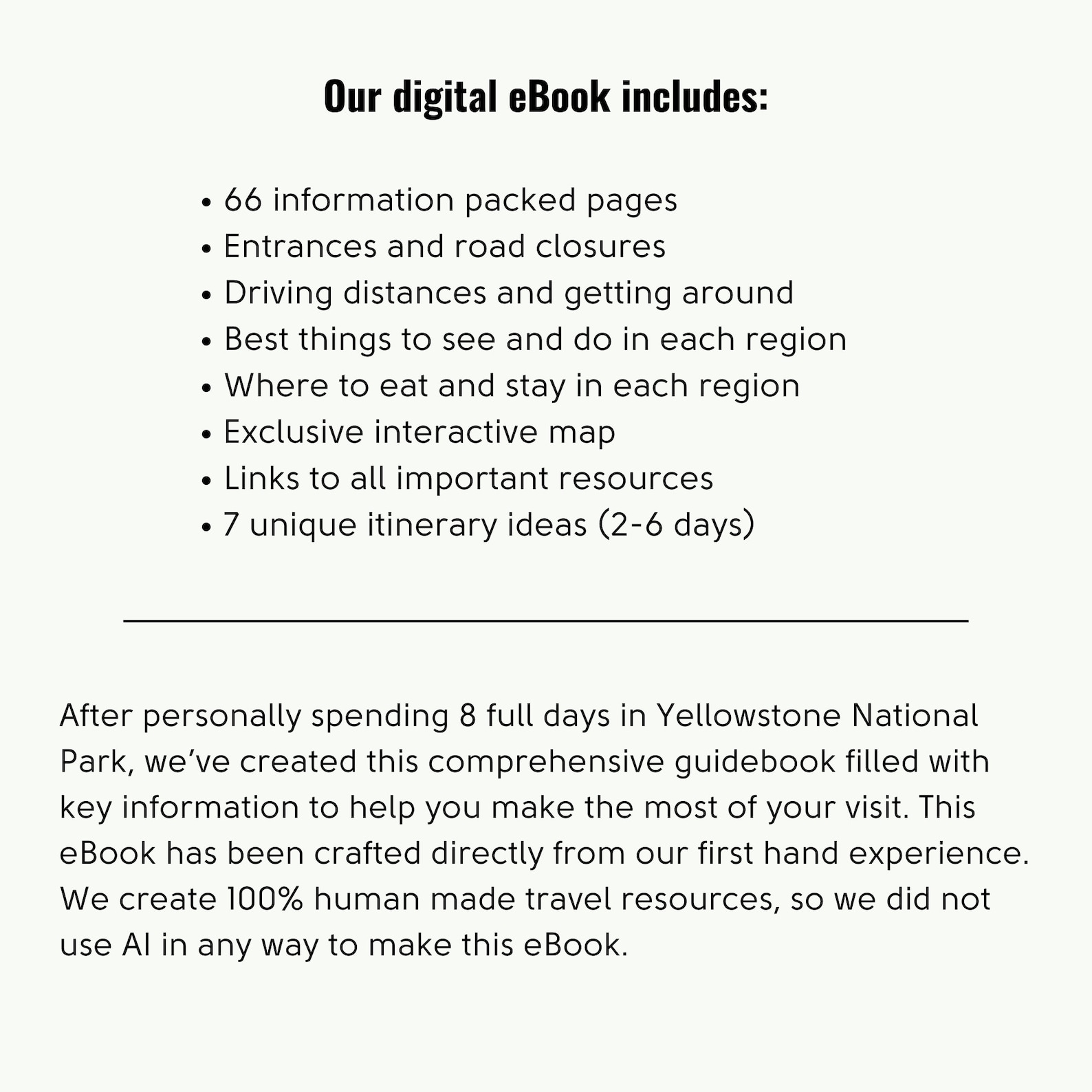 Yellowstone National Park Guidebook (digital Ebook) - Etsy