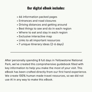 Yellowstone National Park Guidebook (digital Ebook) - Etsy