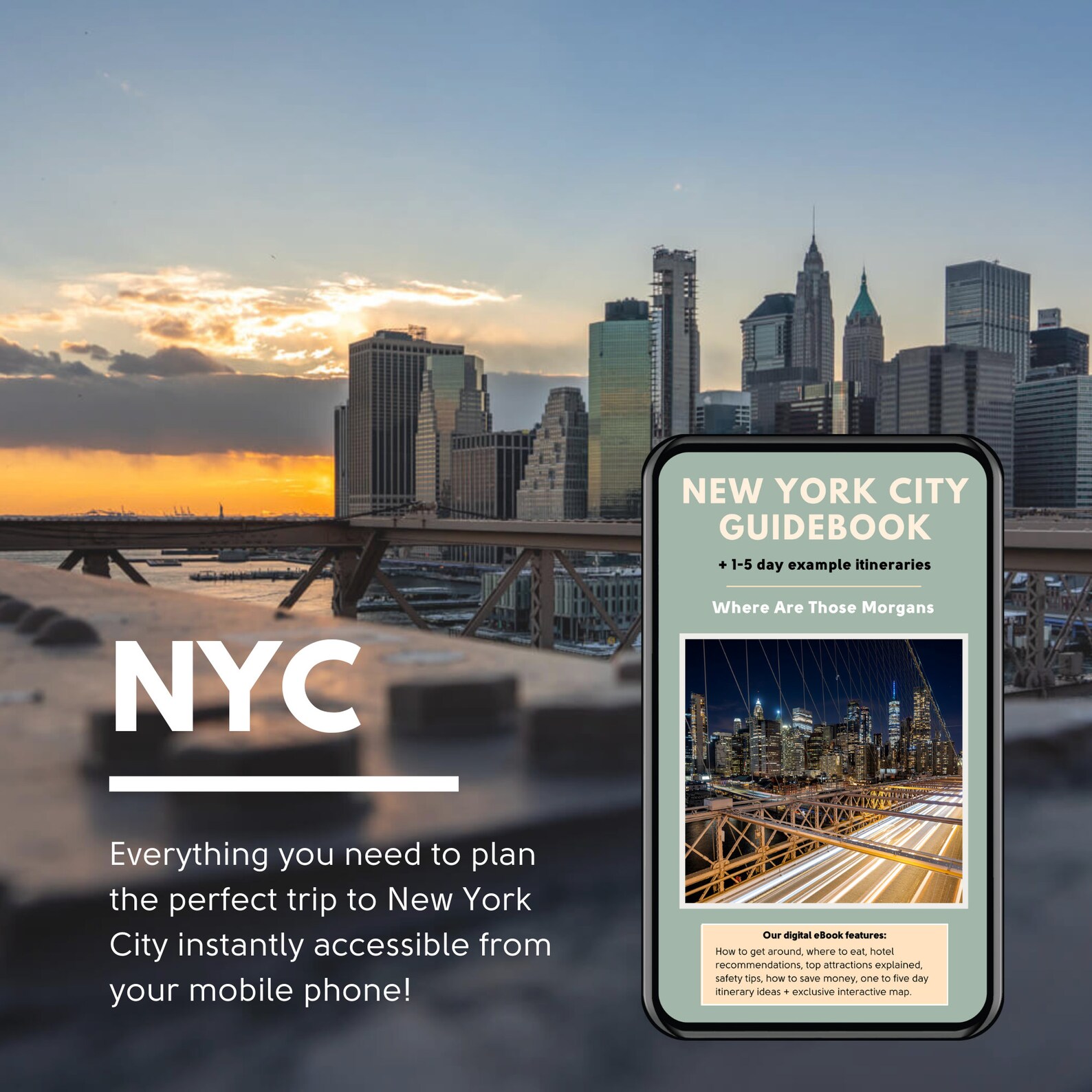 New York City Travel Guidebook (digital Ebook) - Etsy