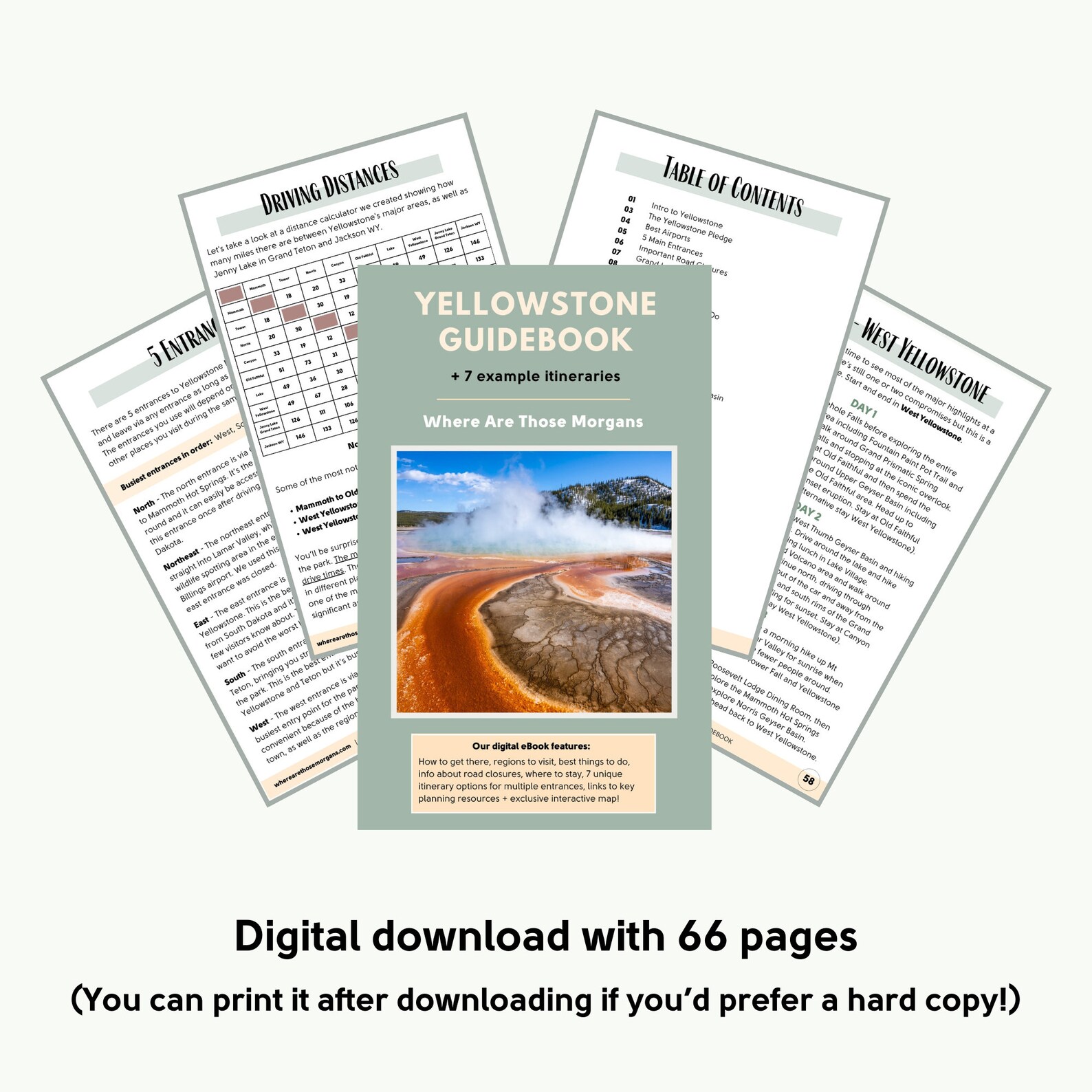 Yellowstone National Park Guidebook (digital Ebook) - Etsy