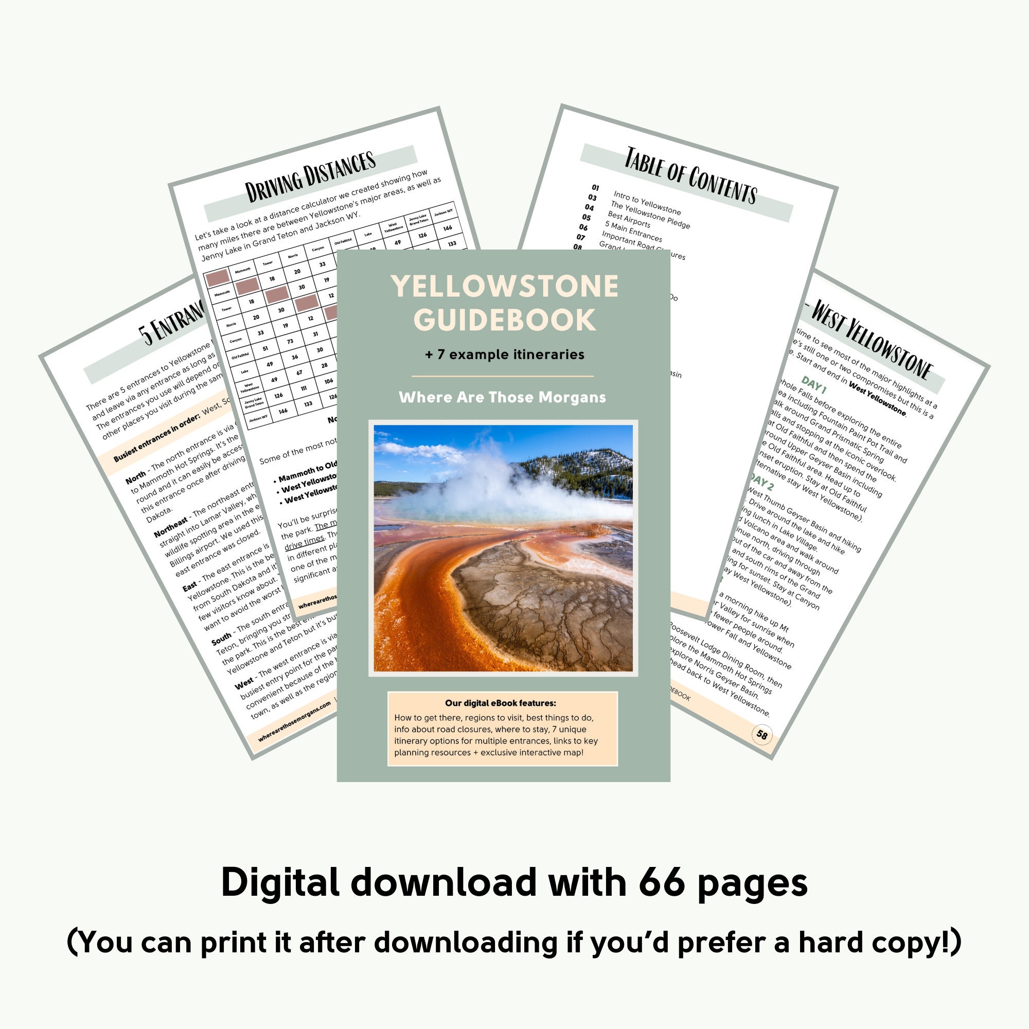 Yellowstone National Park Guidebook (digital Ebook) - Etsy