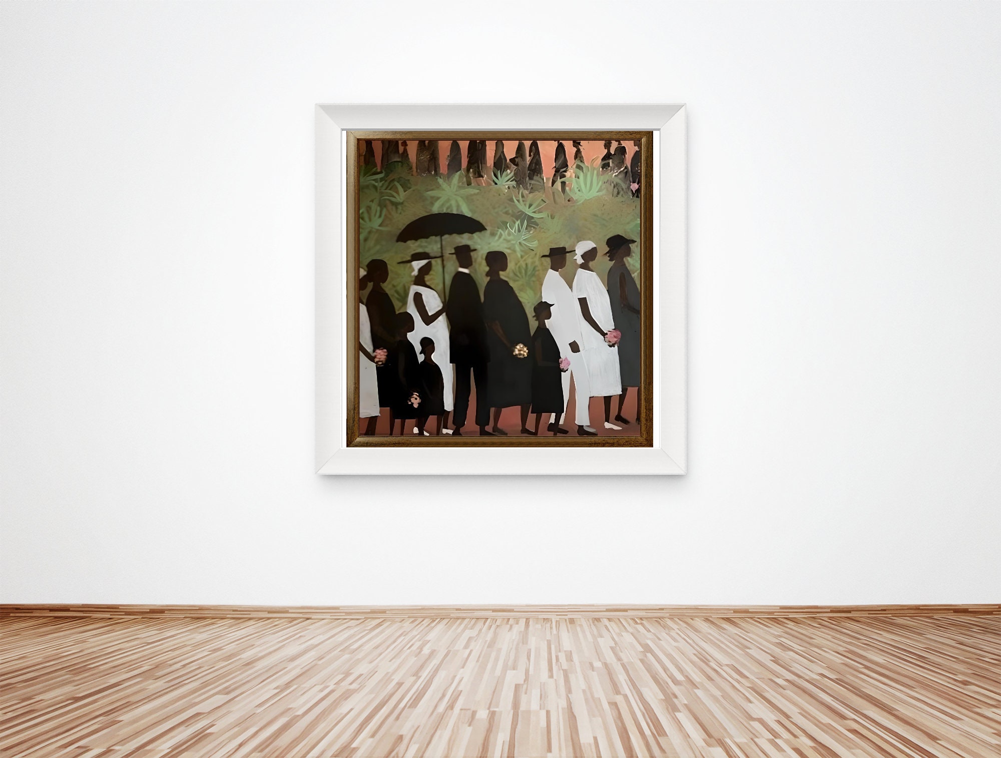 Funeral Procession (w/white Border) by Ellis Wilson Art, African ...