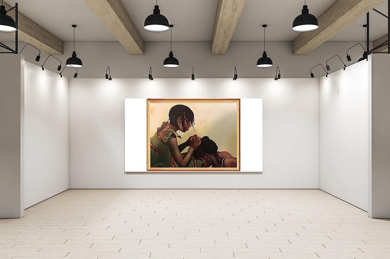 Hair Braiding Black Art Print (personal Touch) – African American ...