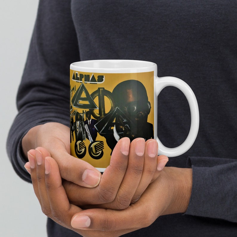 Alpha Phi Alpha Ceramic Mug / Coffee or Tea Cup / Black Fraternity Art ...