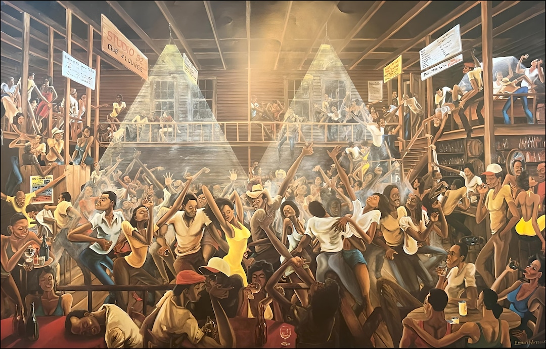 Night Life at the Studio by Ernest Watson Art, Jazz Art Prints, Dance ...