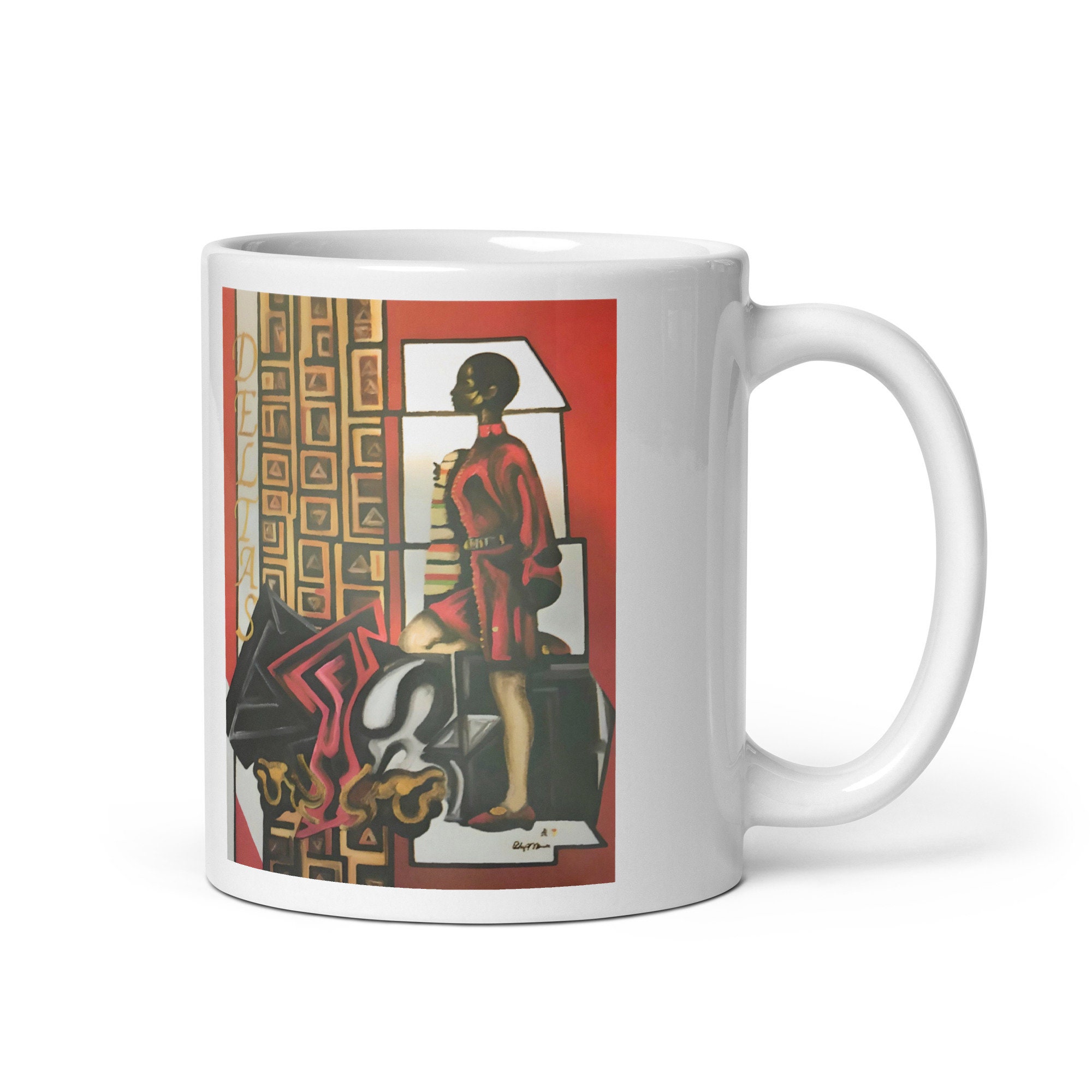 Delta Sigma Theta Ceramic Mug / AKA / Coffee or Tea Cup / Black Art ...