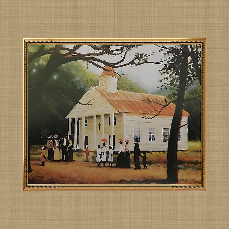 Sunrise Service - Black Wall Art by Arthello Beck Jr, Black Religious ...