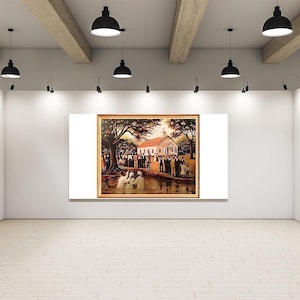 Old Fashioned Baptism Wall Art, Arthello Beck Jr Art, Black Religious ...