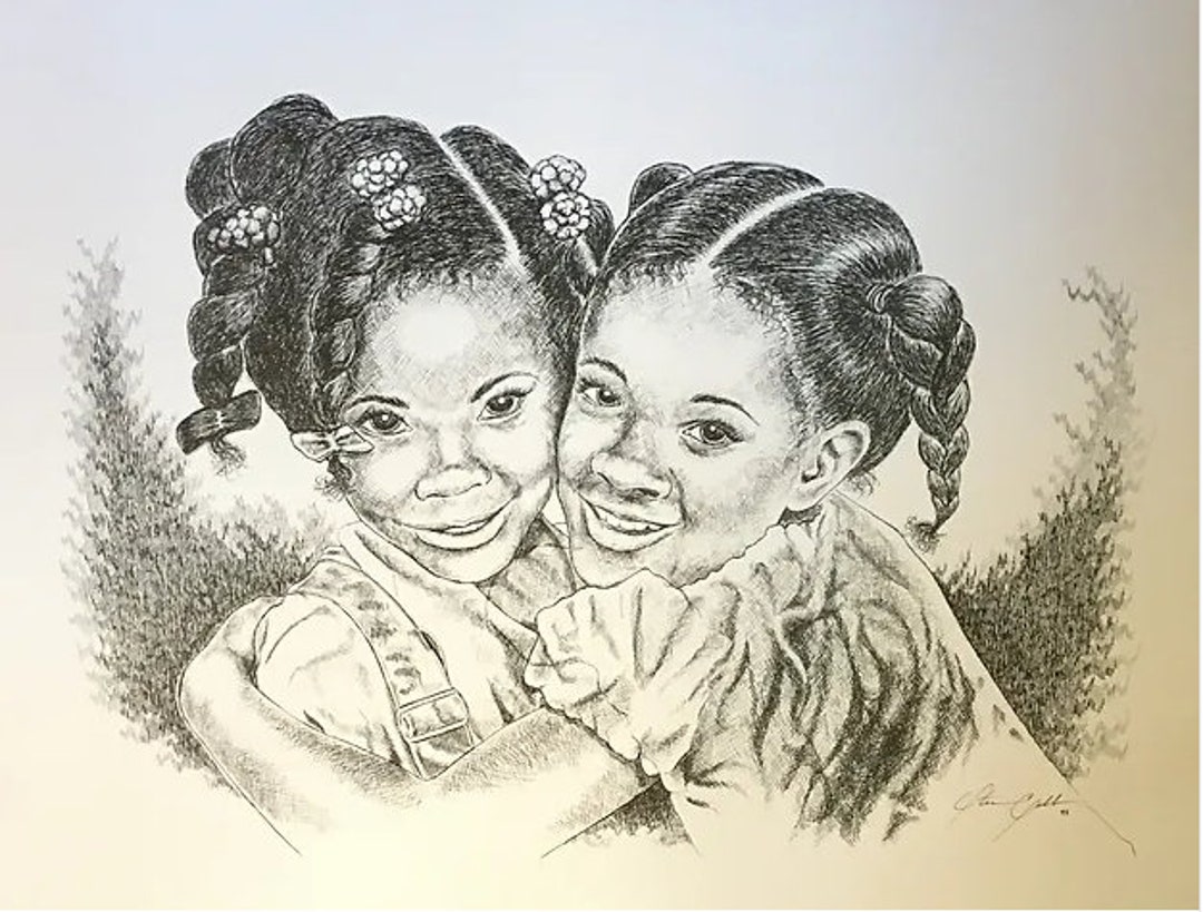 Precious Moments - Black Wall Art by Otis Cobb / Friends / Black and ...