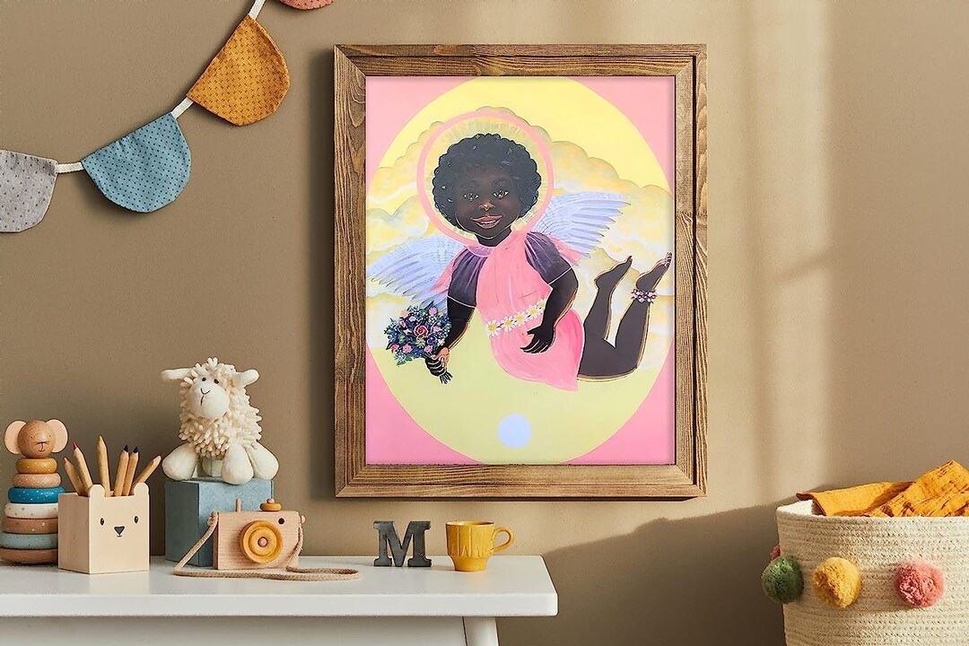 Angels Watching Over Us Series Includes (4) 20x16 INCH PRINTS (joy ...