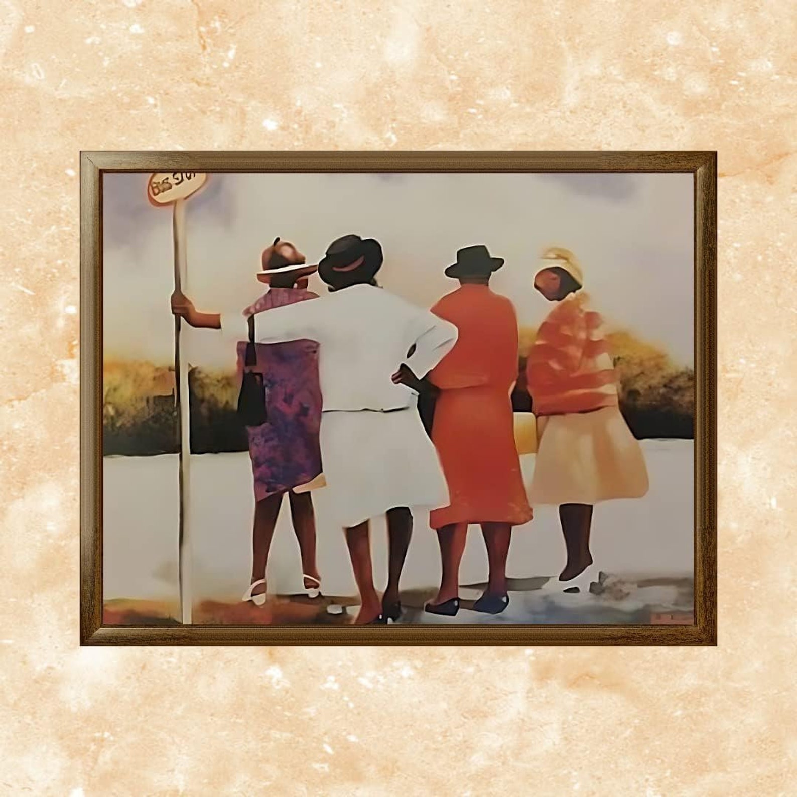 Bus Stop- Black Wall Art by Arthello Beck Jr, Black Culture Art, Black ...