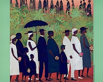 Funeral Procession (med) / Ellis Wilson / African American Art / Black ...