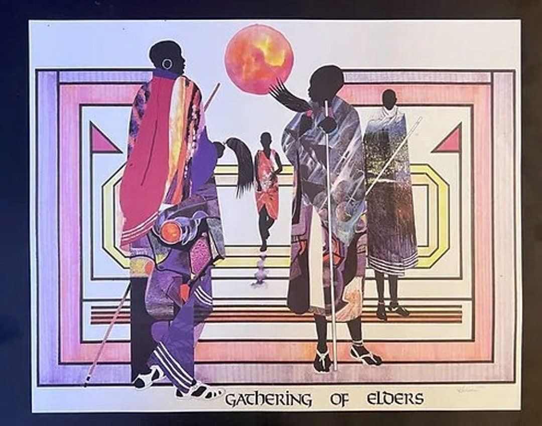 Gathering of Elders / Black Art / African American Art / African Art ...