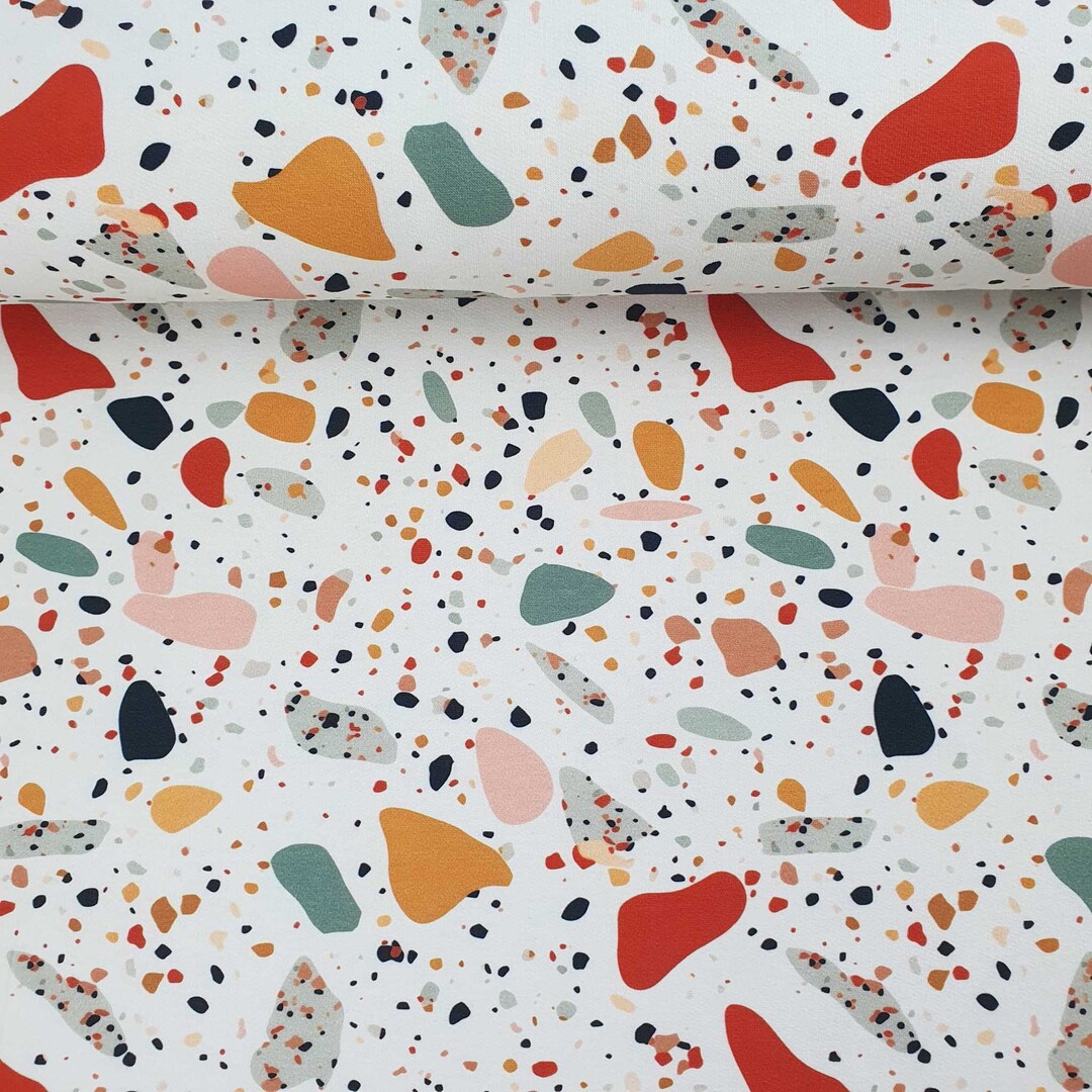 French Terry by the Meter Terazzo Sold by the Meter Fabric Baby ...