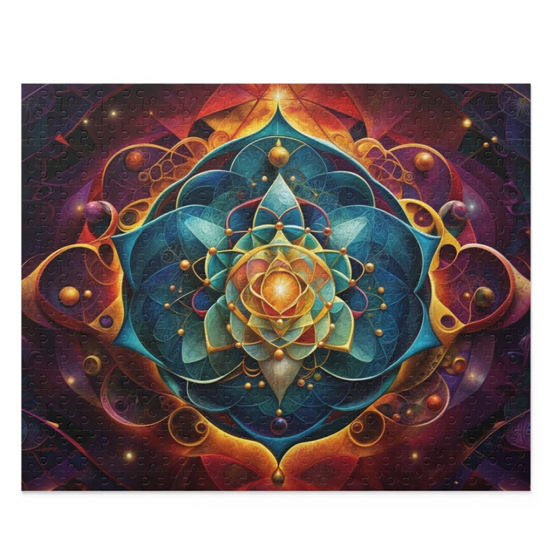 Sacred Geometry Mandala Puzzle | 500 Piece Jigsaw | Spiritual Art ...