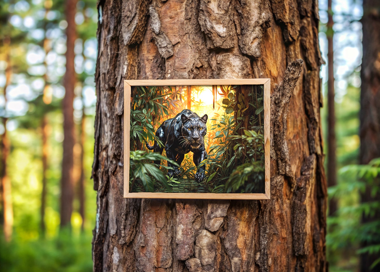 Mosaic Panther Jigsaw Puzzle Birthday Gift 500 Piece Puzzle Animal ...