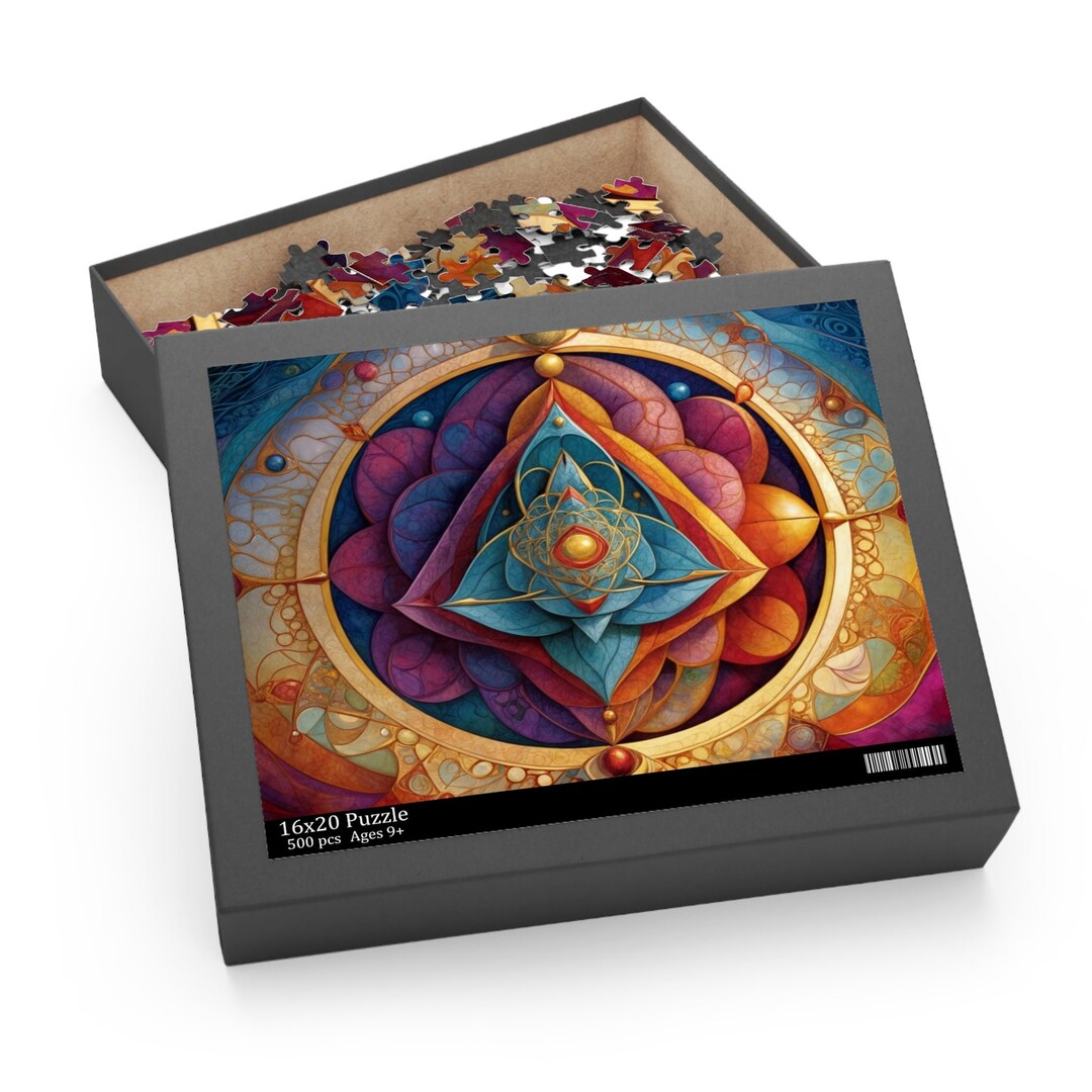 Sacred Geometry Puzzle | 500 Piece Jigsaw | Spiritual Healing Puzzle ...