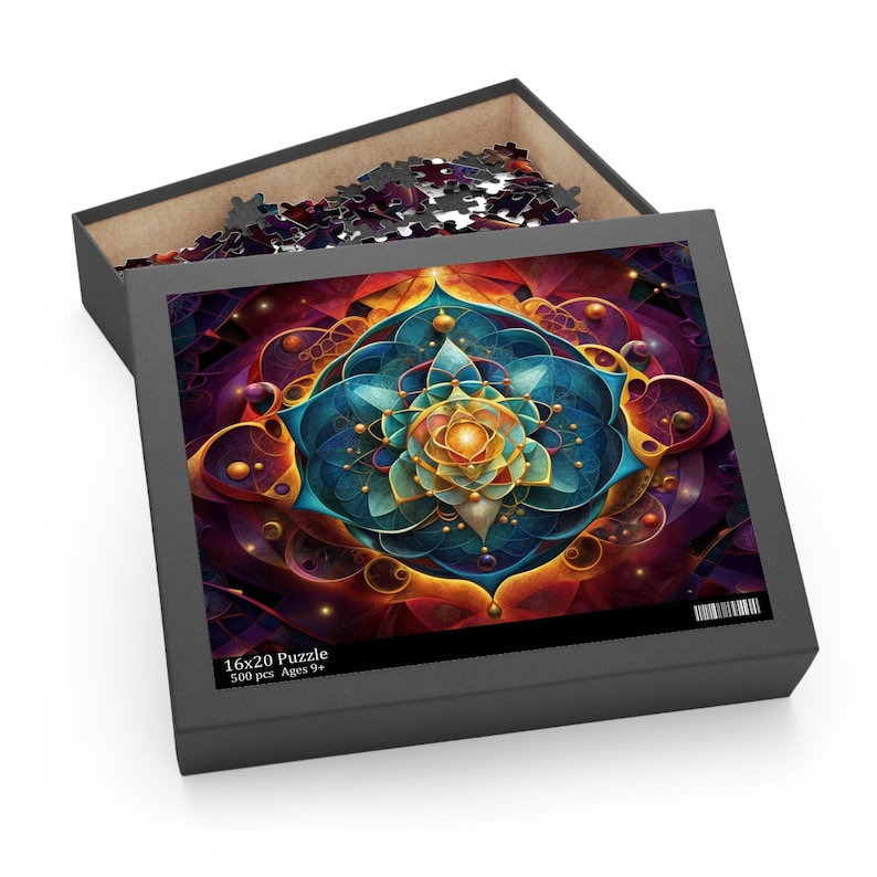Sacred Geometry Mandala Puzzle | 500 Piece Jigsaw | Spiritual Art ...