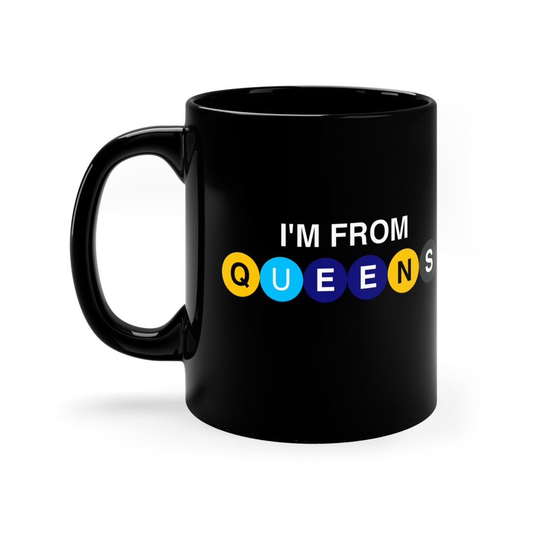 Queens NYC (subway Line Font) Coffee Mug, NYC, the Bronx, New York, 11 ...