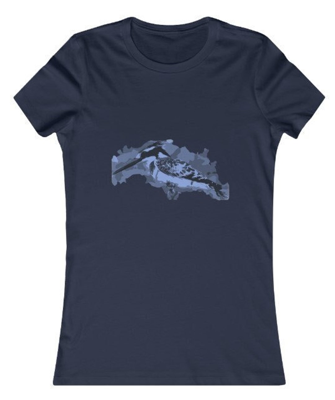 Feminine Pied Kingfisher Favorite Tshirt - Etsy