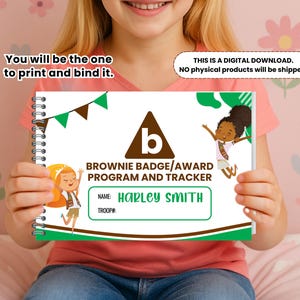 Personalize Brownie Scout Badge Tracker Editable Scout Badge Checklist ...