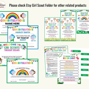 Editable Girl Scout Welcome Certificate Daisy to Ambassador, Welcome to ...