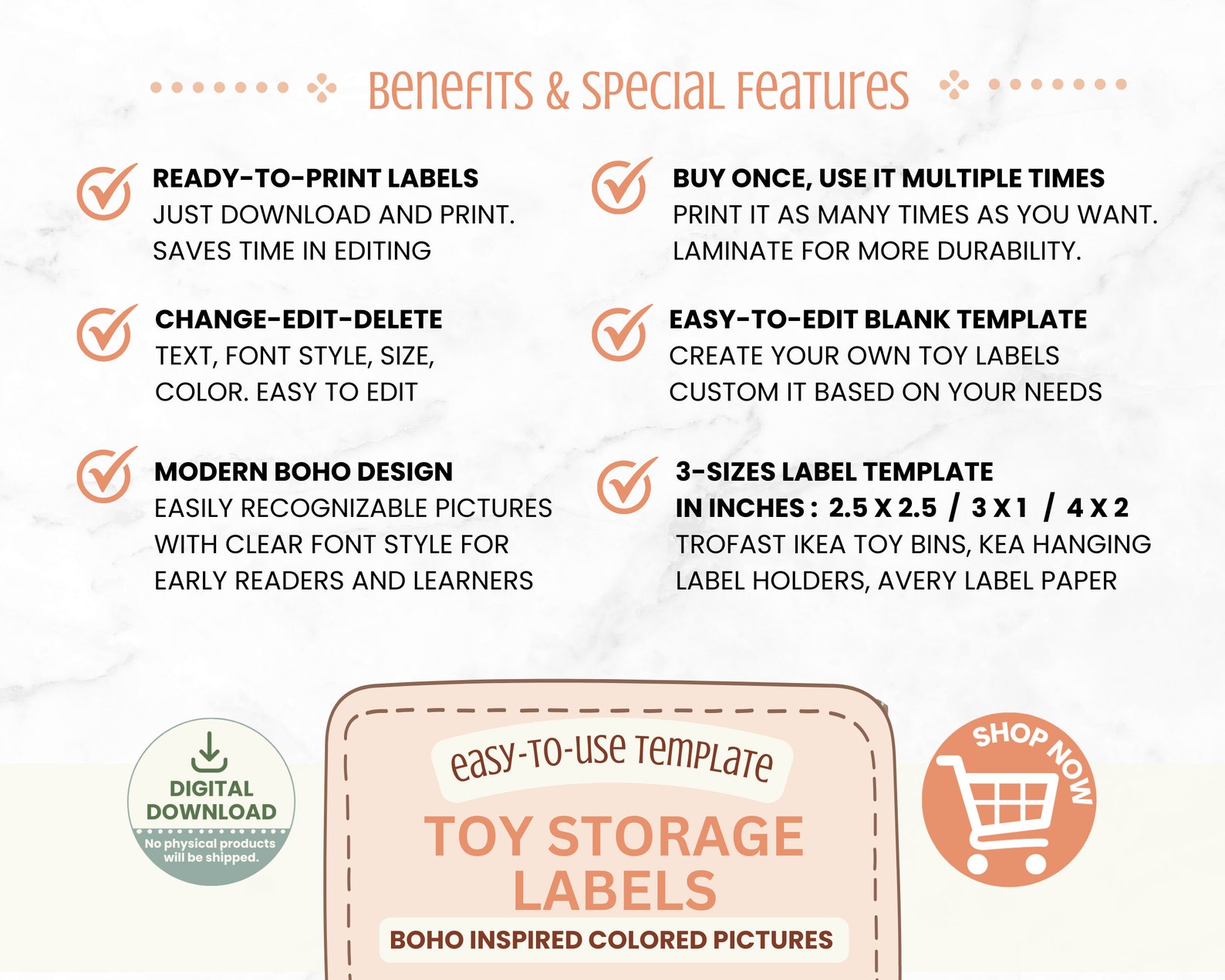 Printable Toy Storage Labels: Montessori Classroom Organization ...