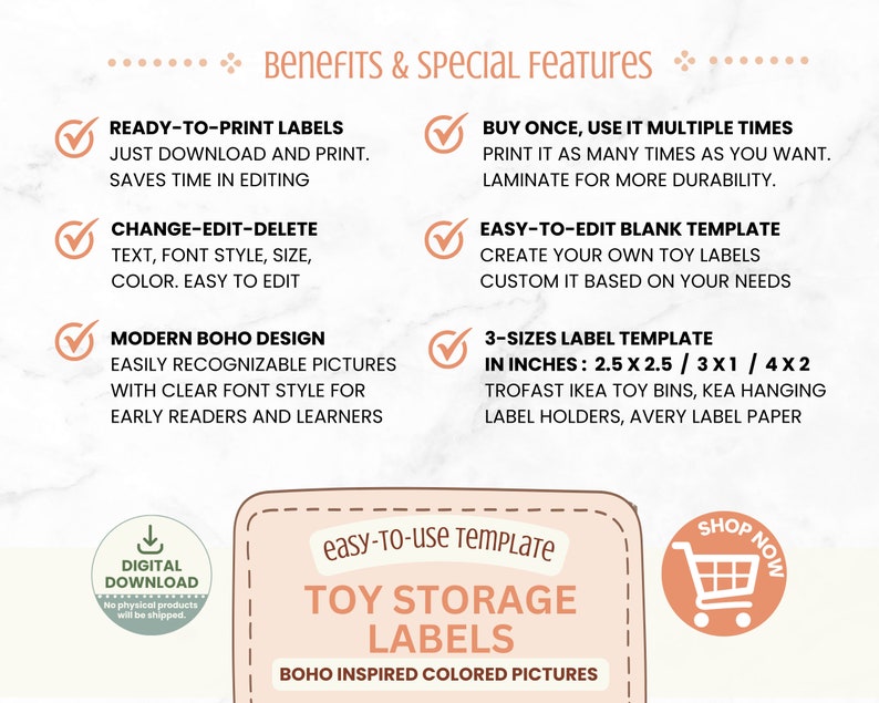 Printable Toy Storage Labels: Montessori Classroom Organization ...