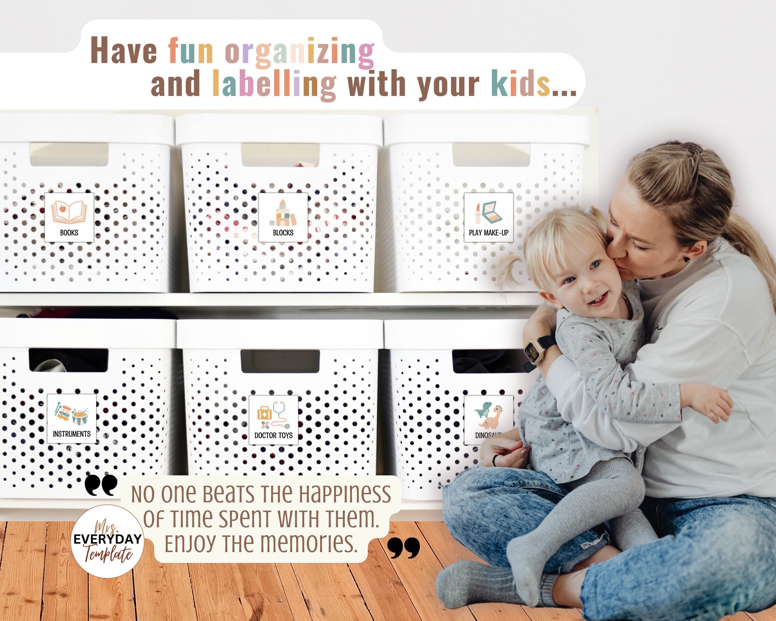 Printable Toy Storage Labels: Montessori Classroom Organization ...