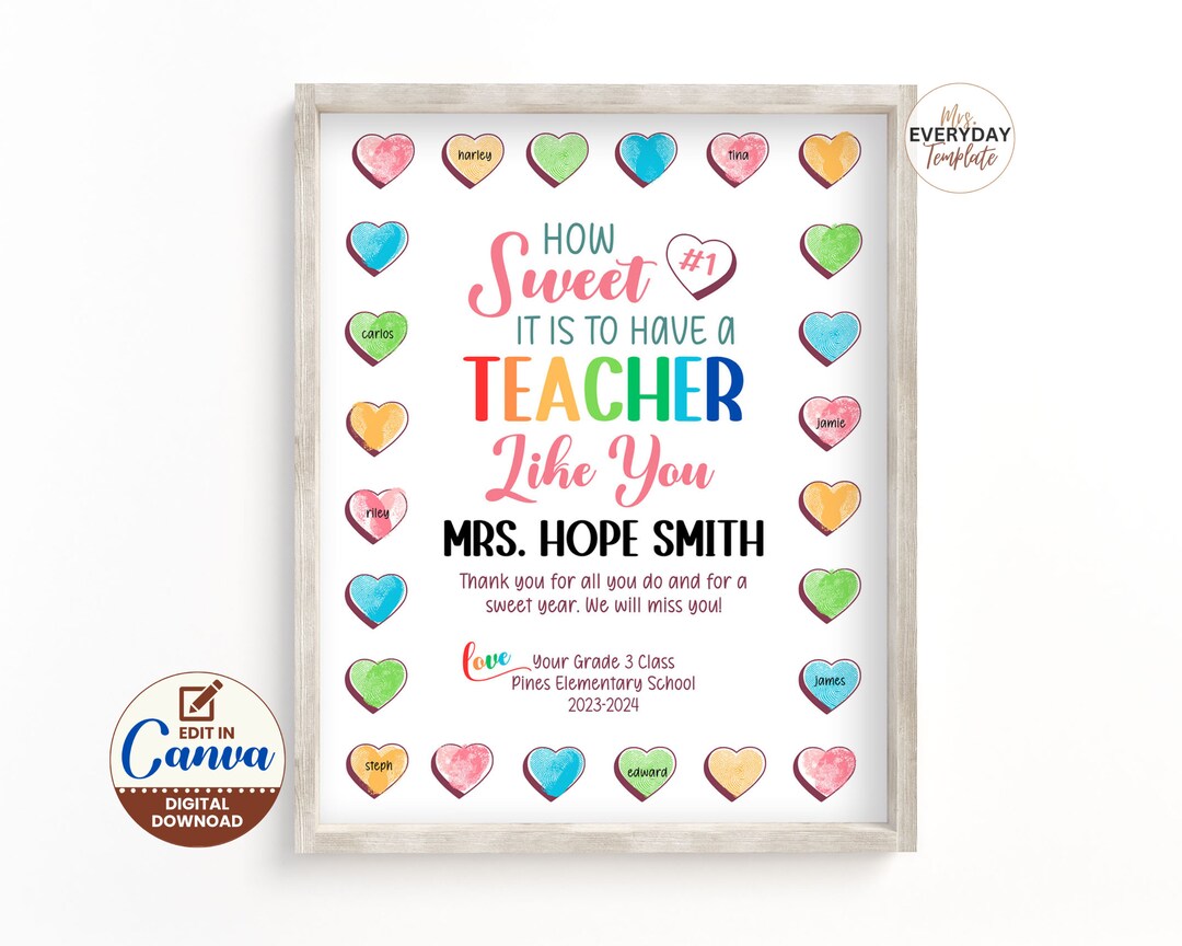End of Year Gifts for Teacher Appreciation Week Personalized Teacher ...